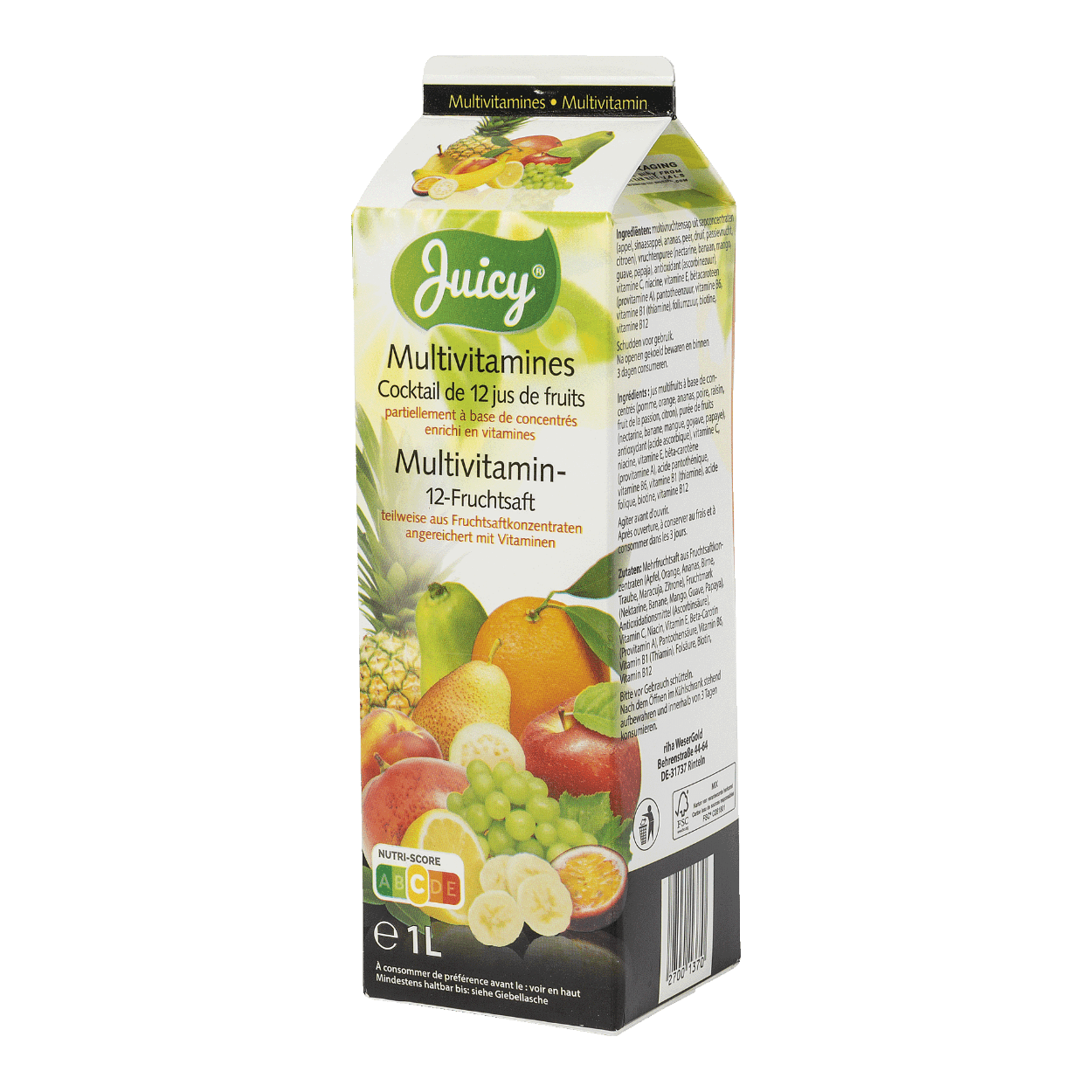 JUICY® Jus multivitamines bon marché chez ALDI