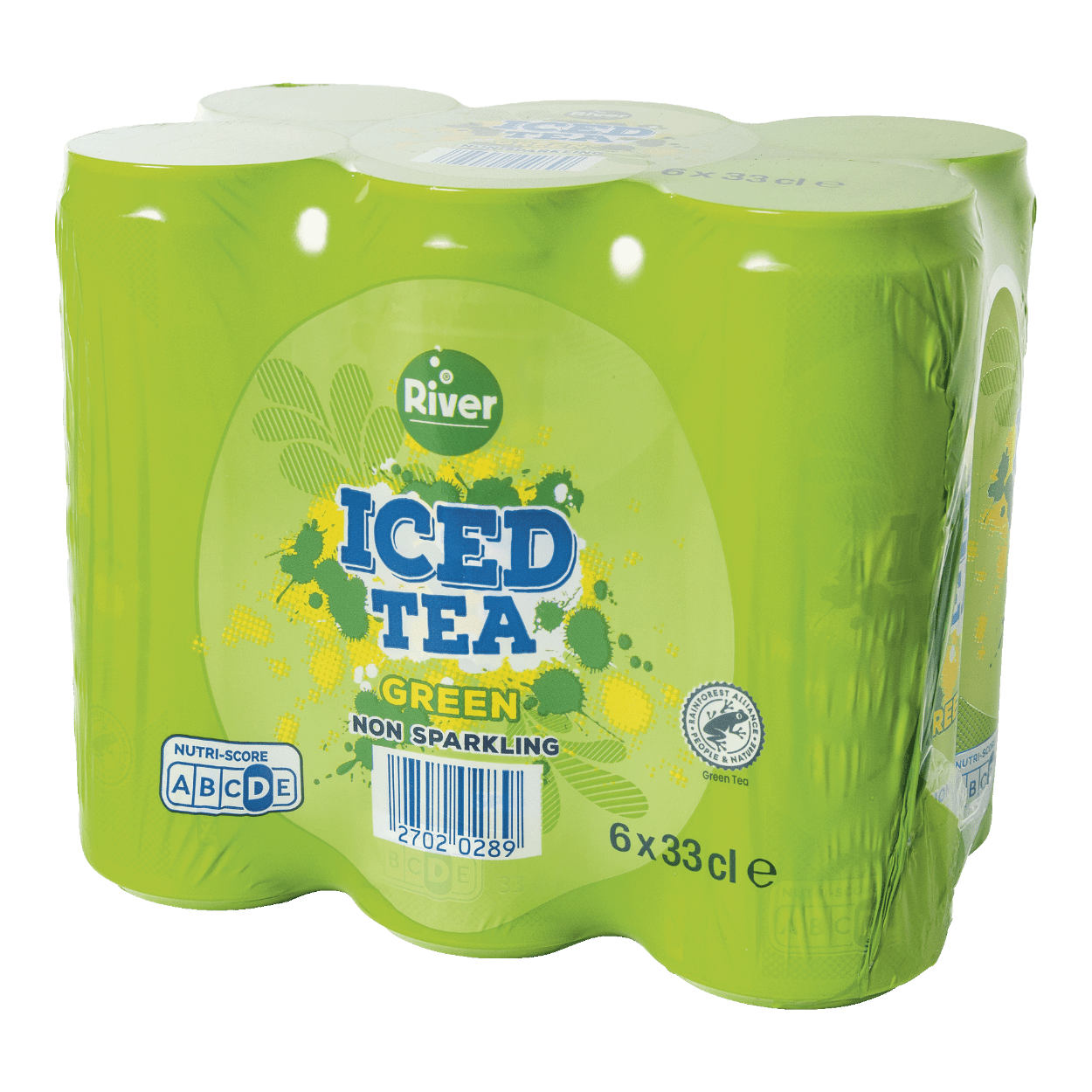 RIVER® Iced tea green, 6 pcs bon marché chez ALDI