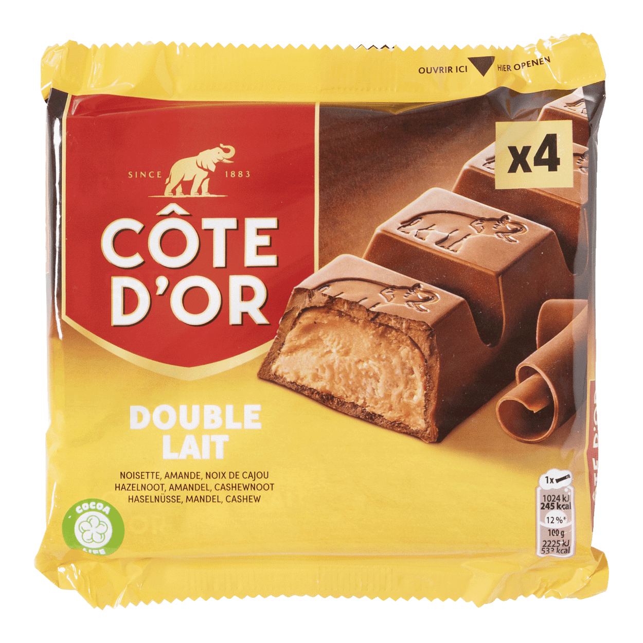 Chocoladerepen, 4 st. CÔTE D'OR® kopen bij ALDI België