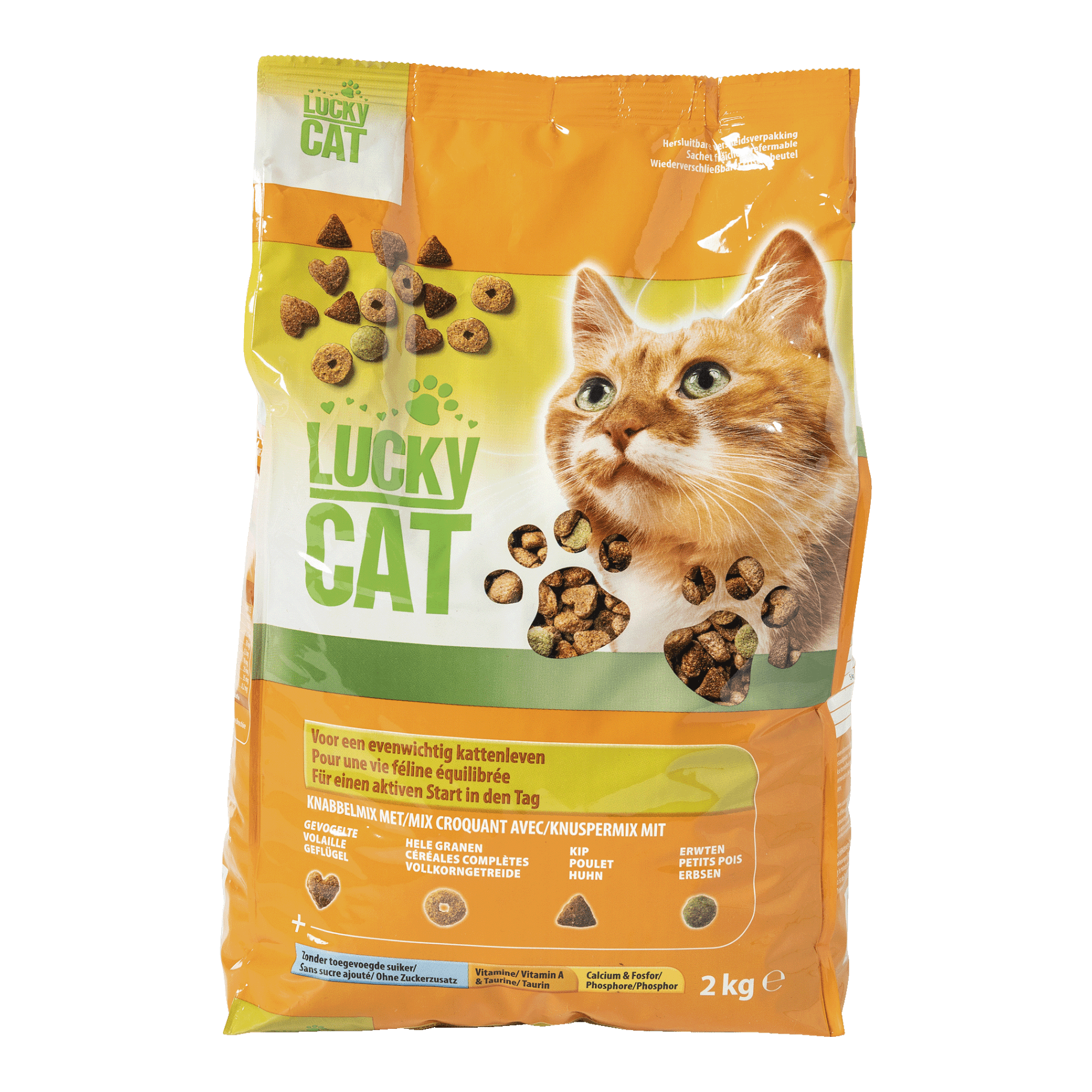LUCKY CAT® Droge kattenbrokjes, 2 kg kopen bij ALDI België