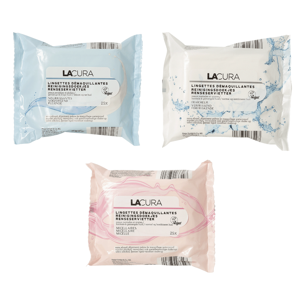 LACURA® Abschminktücher, 25 St. günstig bei ALDI