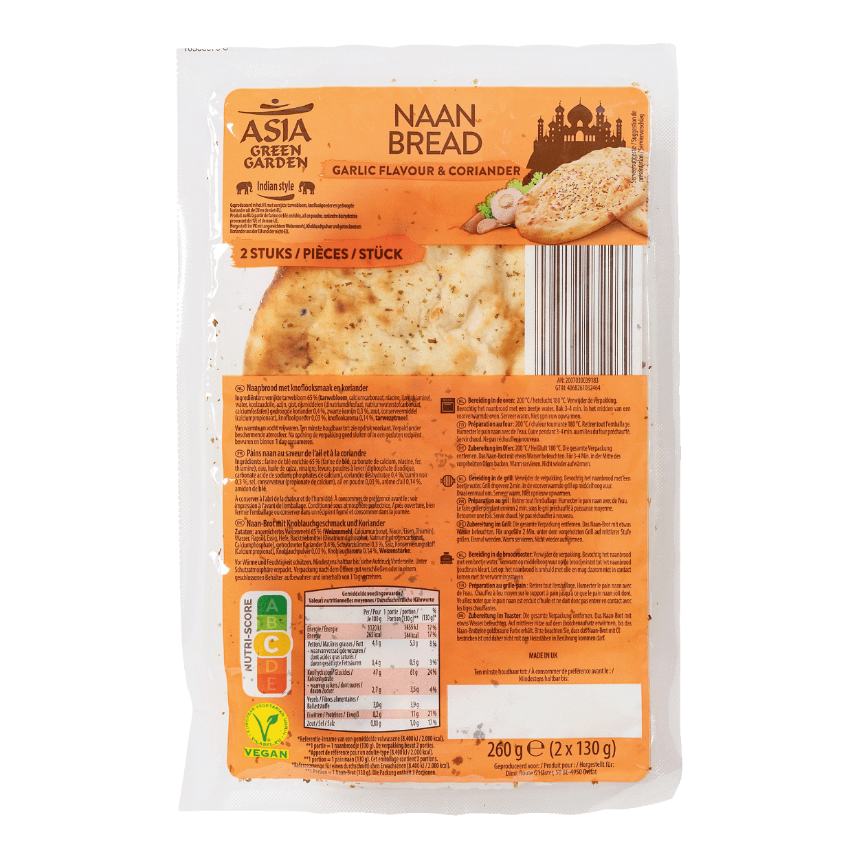 Naanbrood, 2 st. ASIA GREEN GARDEN® kopen bij ALDI België