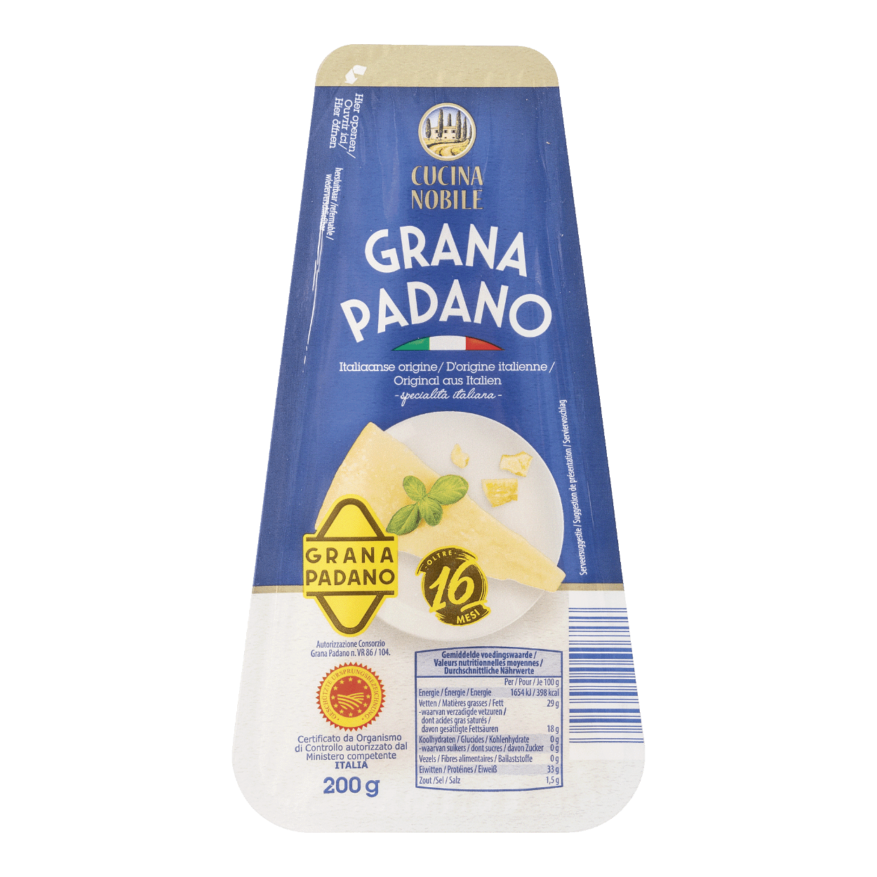 CUCINA NOBILE® Grana Padano in blok kopen bij ALDI België