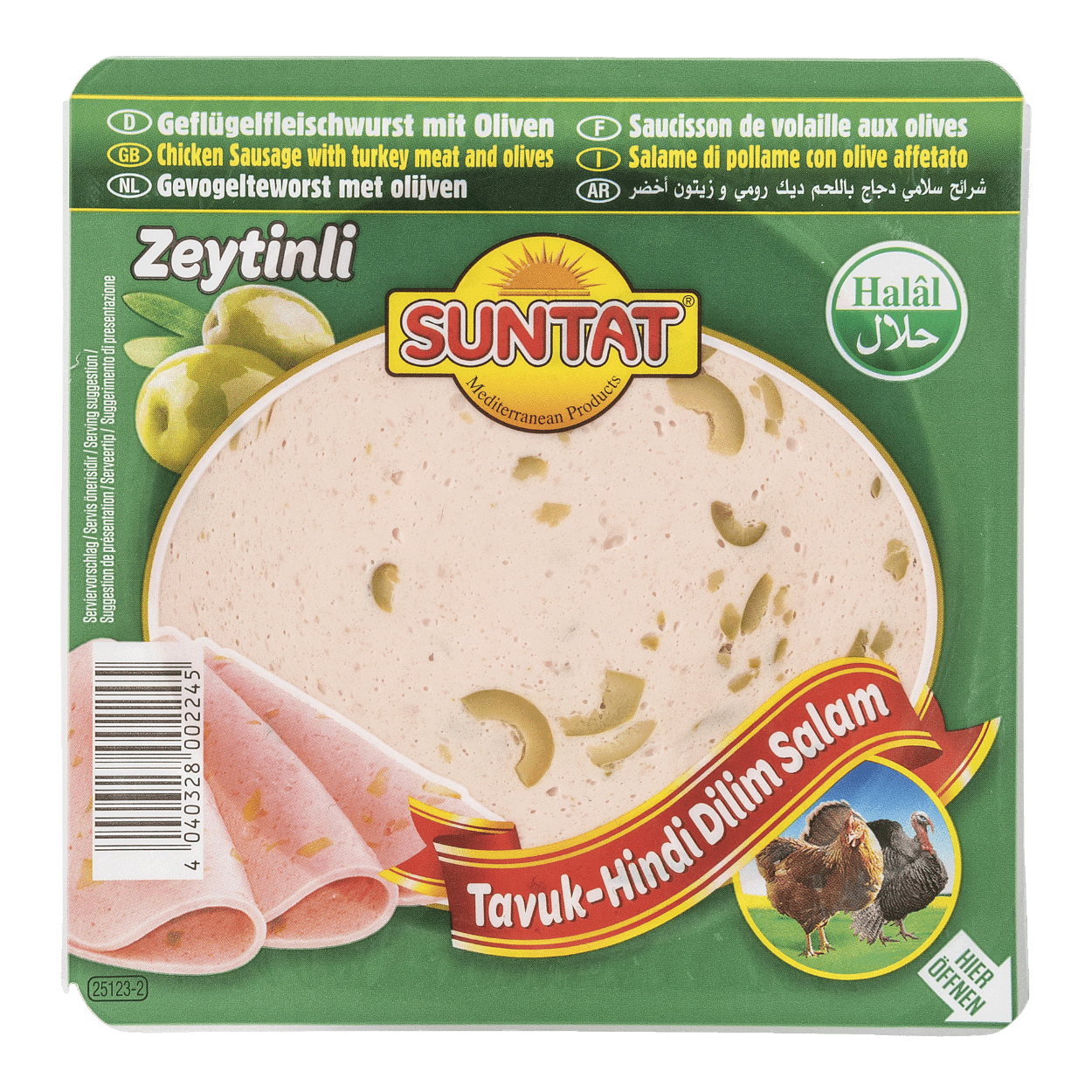 Saucisson de volaille aux olives SUNTAT® bon marché chez ALDI