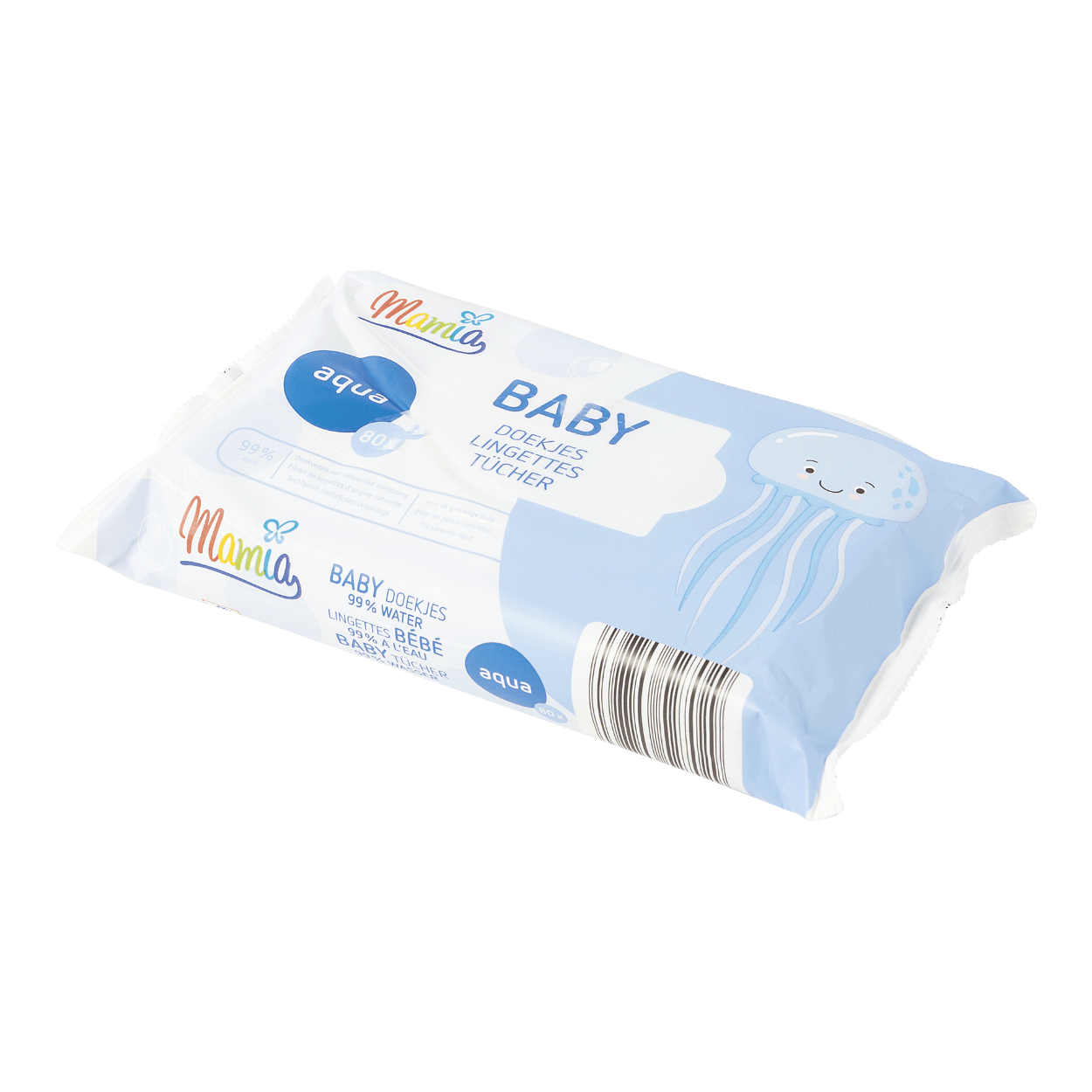 Lingettes bébé à l'eau extra sensitive, 80 pcs MAMIA® bon marché chez ALDI