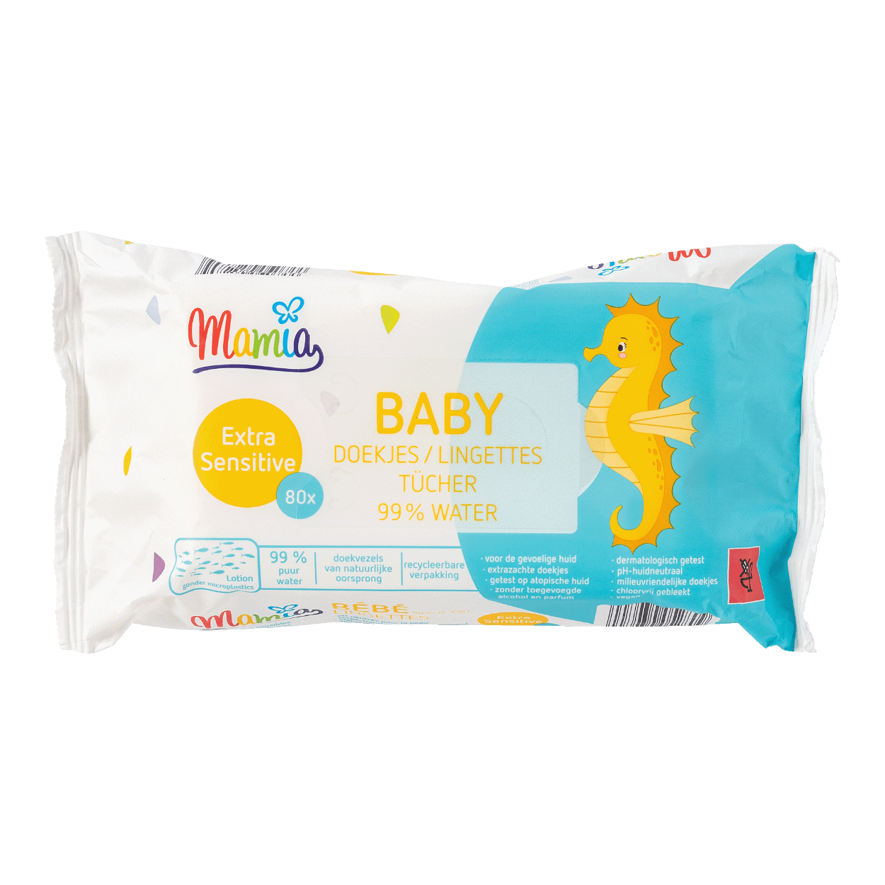 Babywaterdoekjes extra sensitive, 80 st. MAMIA® kopen bij ALDI België