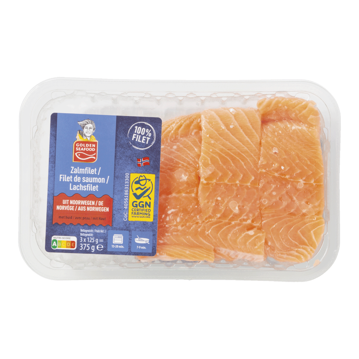 Verse zalmfilet met vel, 3 st. GOLDEN SEAFOOD® kopen bij ALDI België