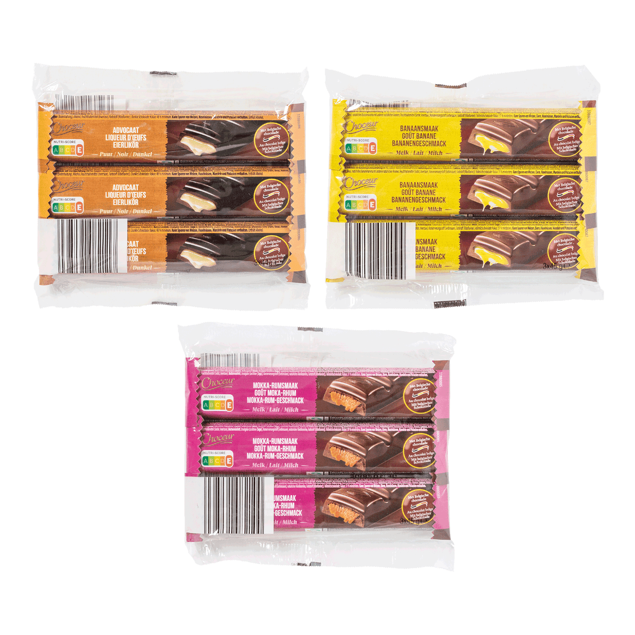 Gefüllte Schokoladenriegel, 3 St. CHOCEUR® günstig bei ALDI