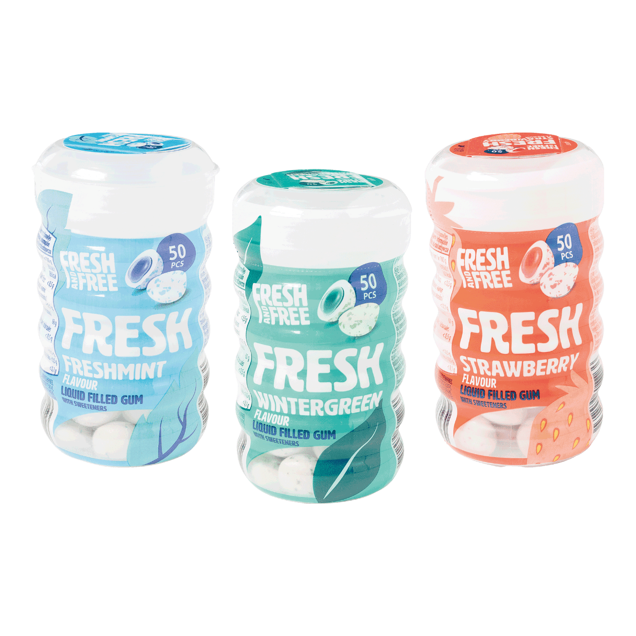Chewing-gum fourré FRESH & FREE® bon marché chez ALDI