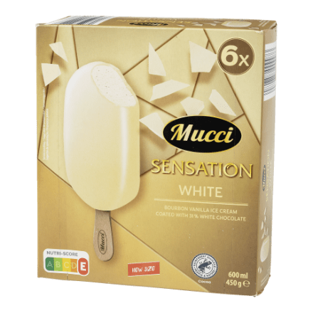 IJssticks met witte chocolade, 6 st. MUCCI® kopen bij ALDI België