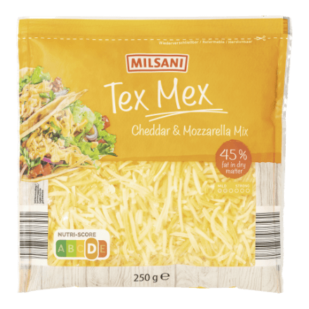 Geriebener Käse Tex Mex MILSANI® günstig bei ALDI