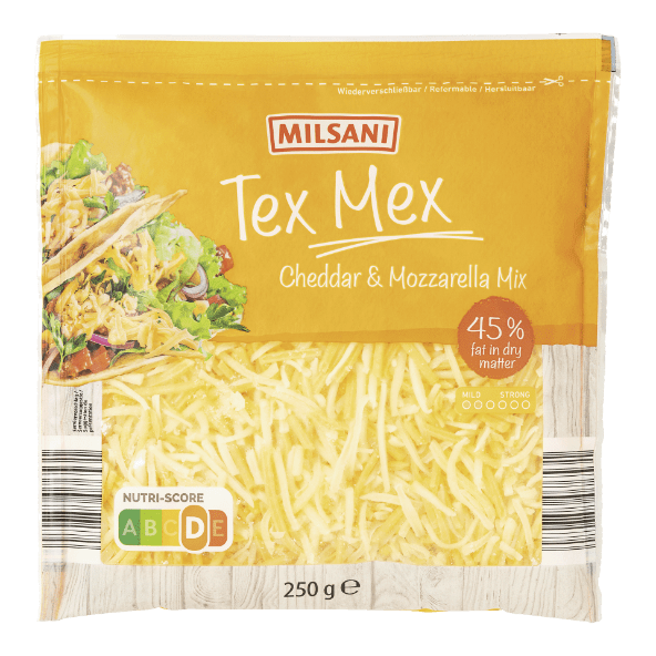 Geraspte kaas Tex Mex MILSANI® kopen bij ALDI België