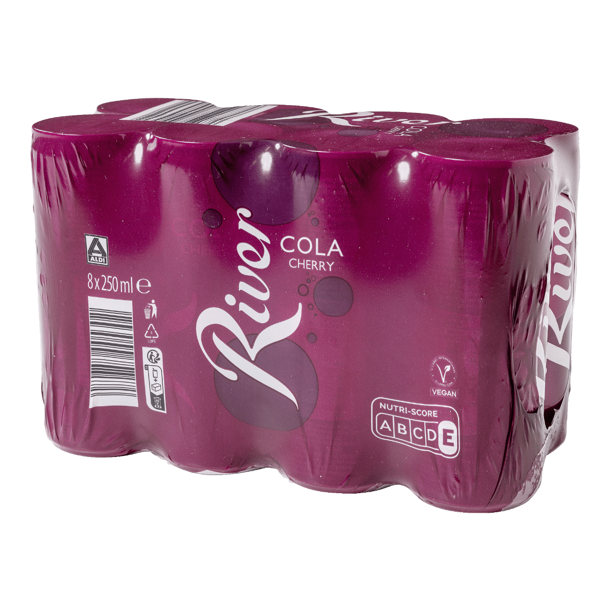Cola cherry RIVER® bon marché chez ALDI