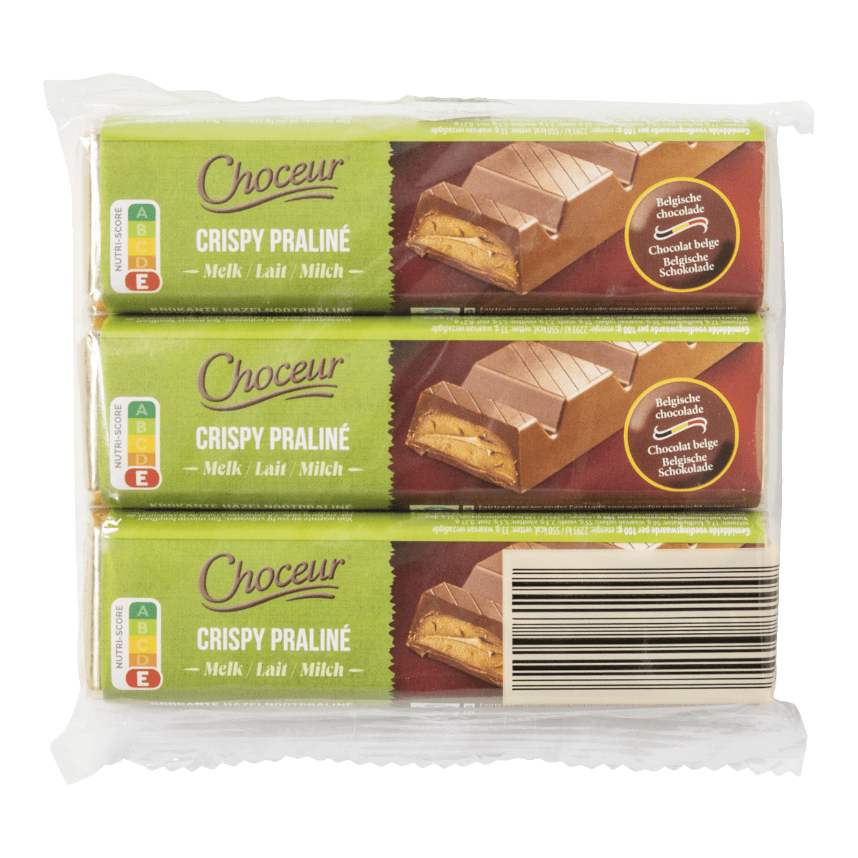 Chocoladerepen met praliné, 3 st. CHOCEUR® kopen bij ALDI België