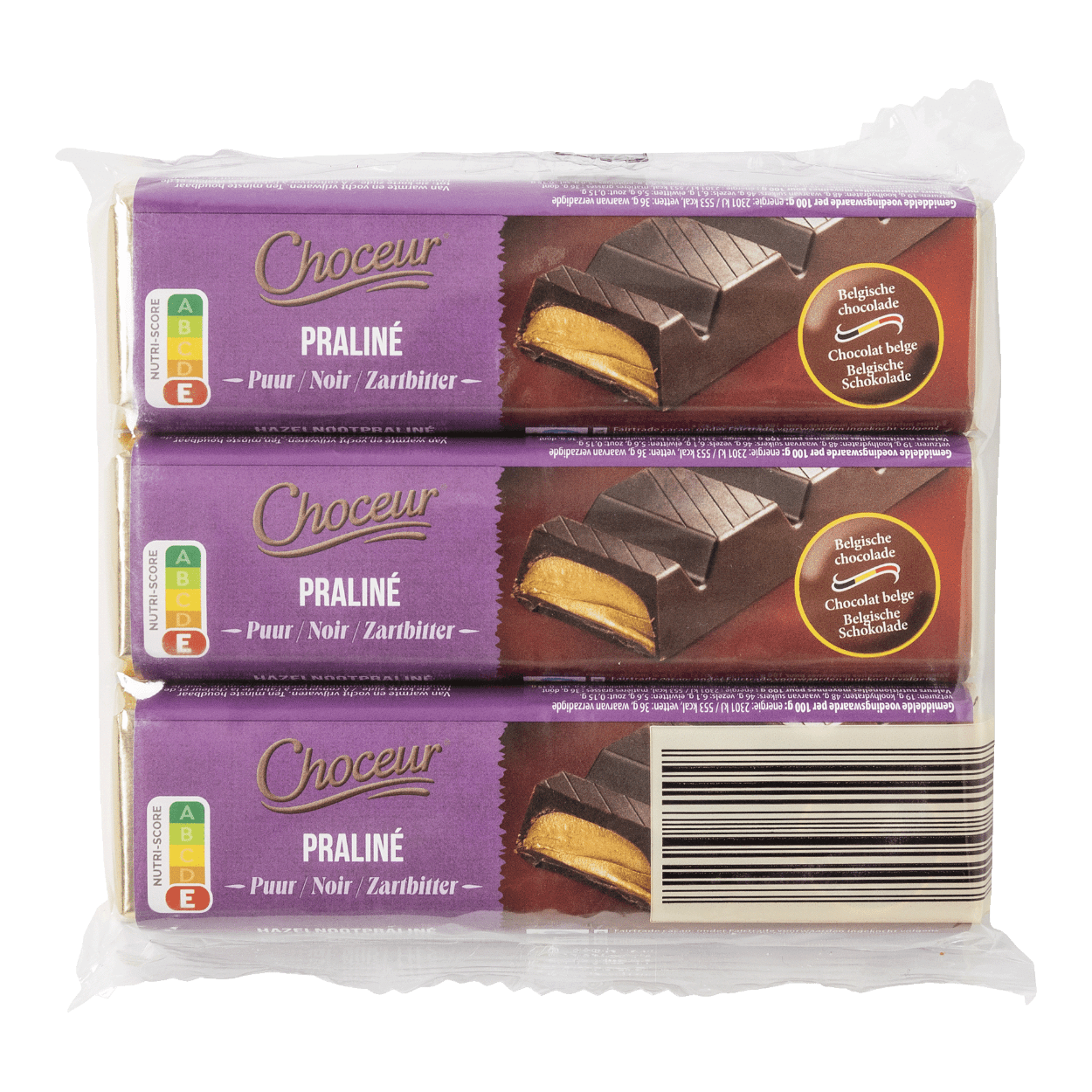 Chocoladerepen met praliné, 3 st. CHOCEUR® kopen bij ALDI België
