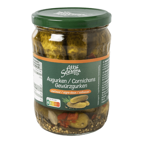 Zoetzure augurken ALL SEASONS® kopen bij ALDI België
