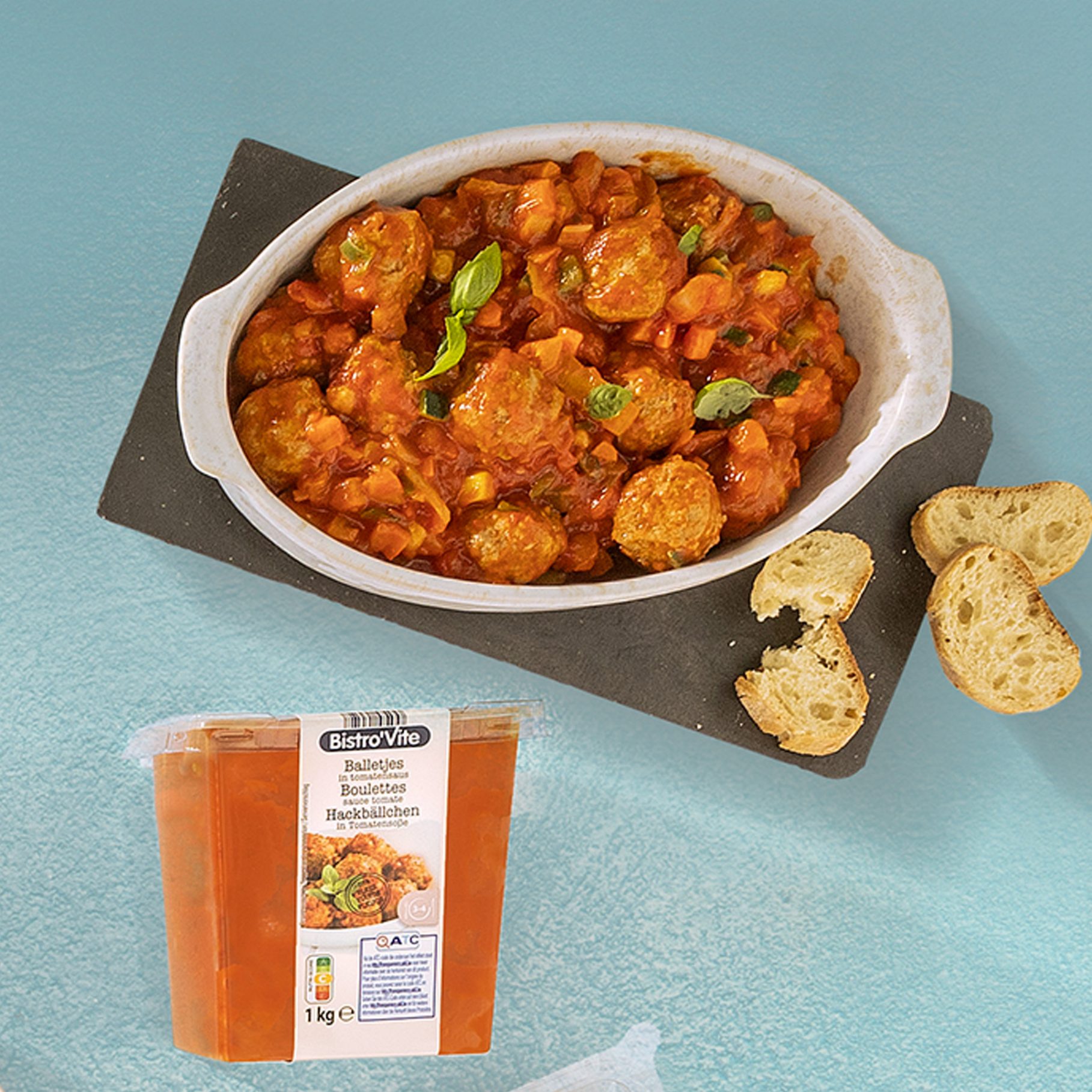 BISTRO'VITE® Bällchen in Tomatensoße günstig bei ALDI