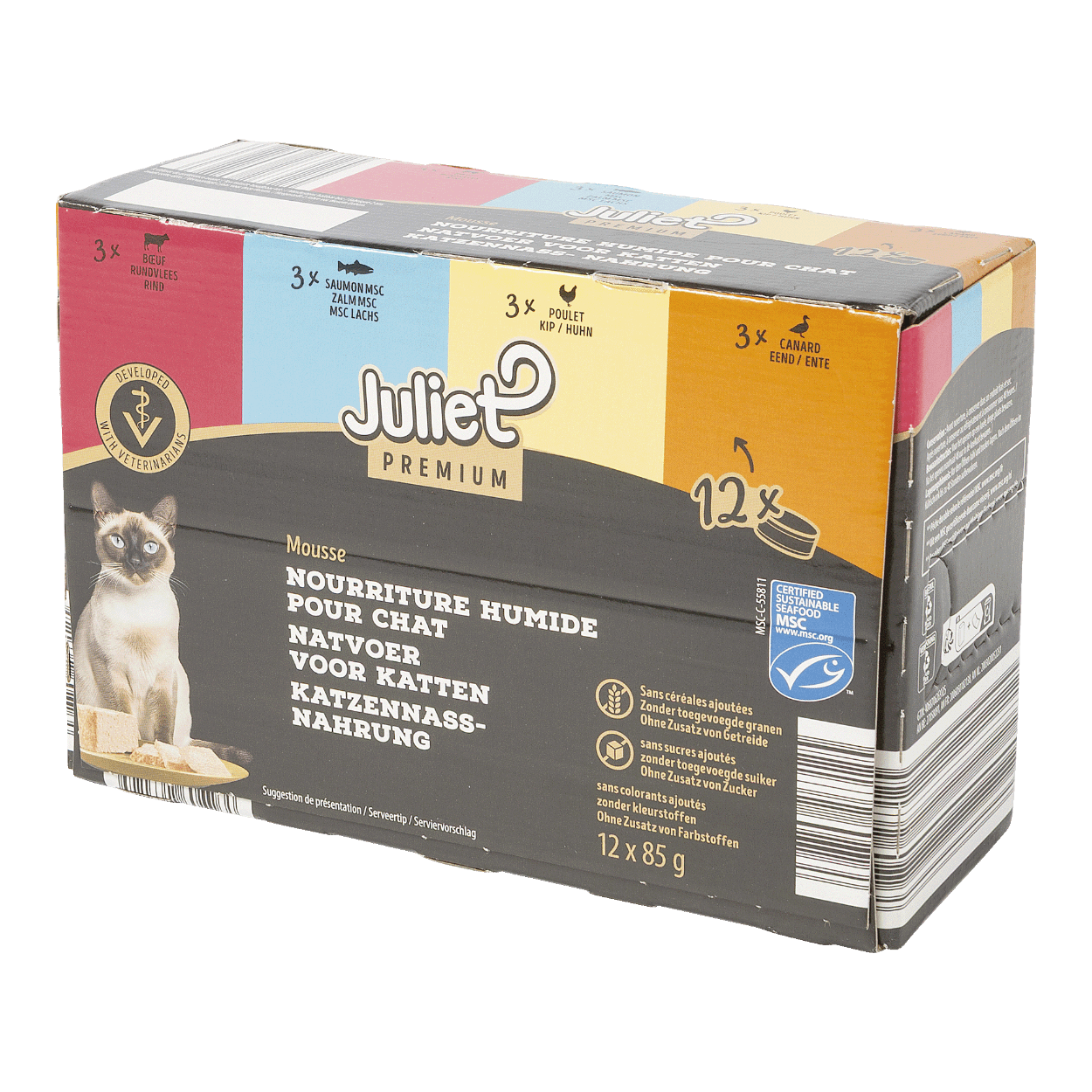 Premium-Katzenfutter, 12 St. JULIET® günstig bei ALDI