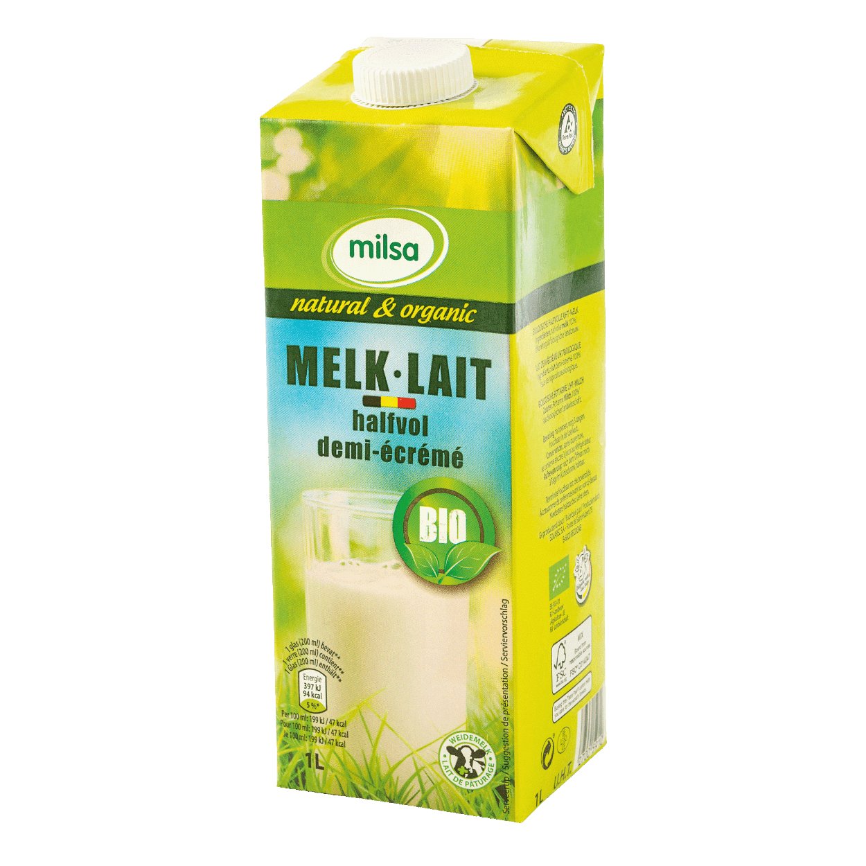 MILSA BIO® Halfvolle biomelk kopen bij ALDI België