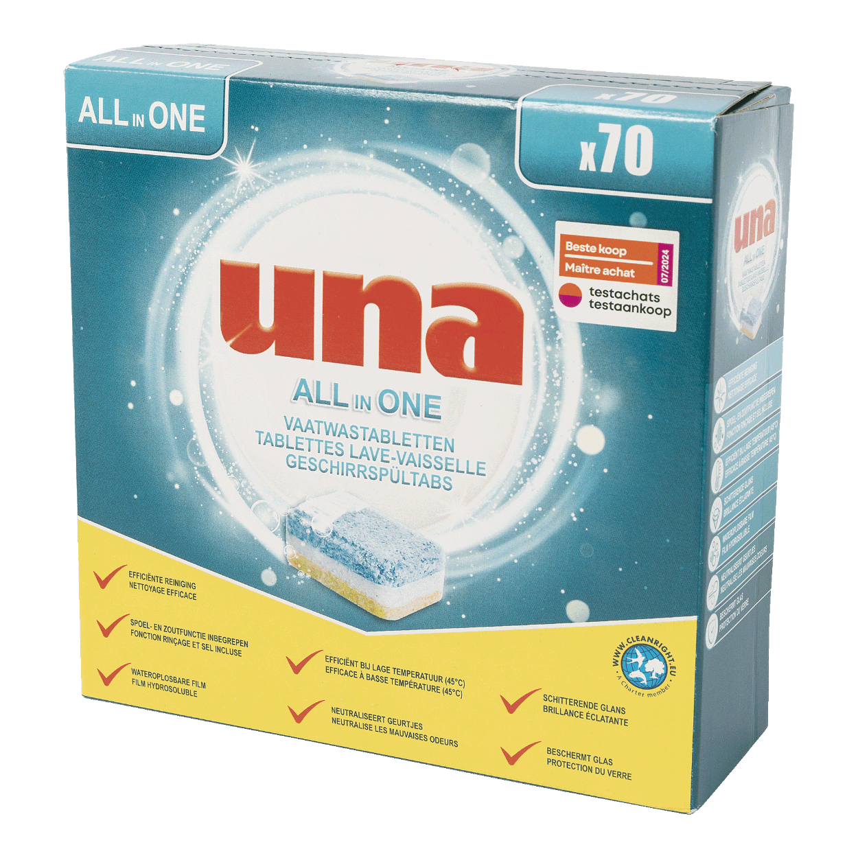 Vaatwastabletten all-in-one, 70 st. UNA® kopen bij ALDI België
