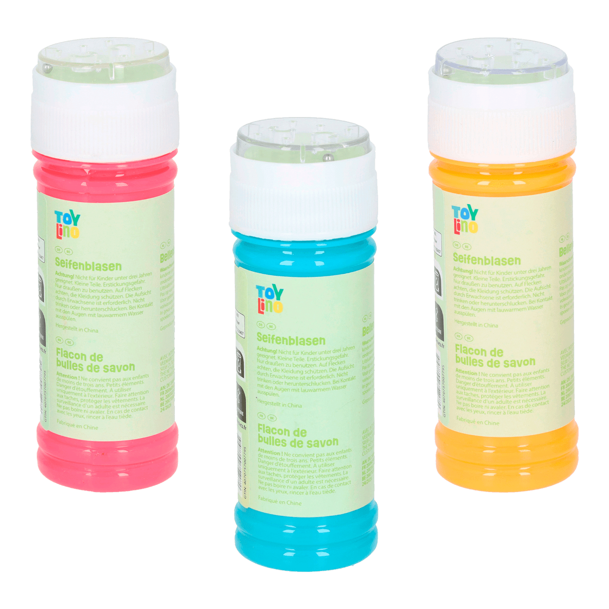 Flacon de bulles de savon, 3 pcs TOYLINO® bon marché chez ALDI