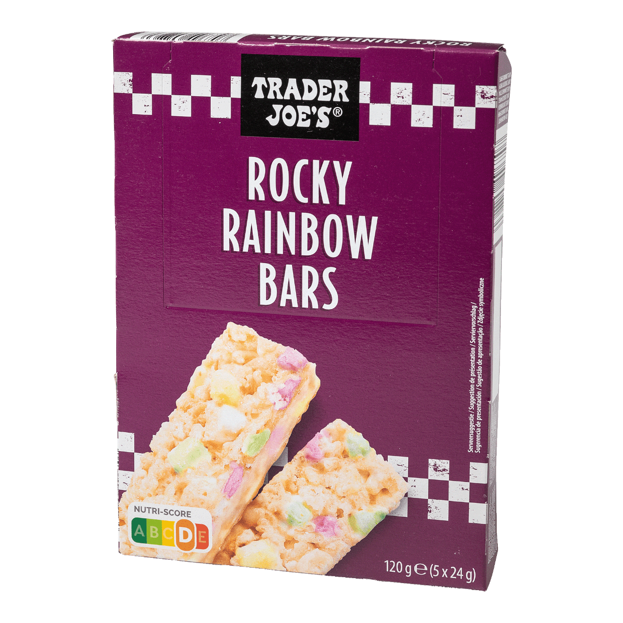 Barres aux céréales rocky rainbow, 5 pcs TRADER JOE'S® bon marché chez ALDI