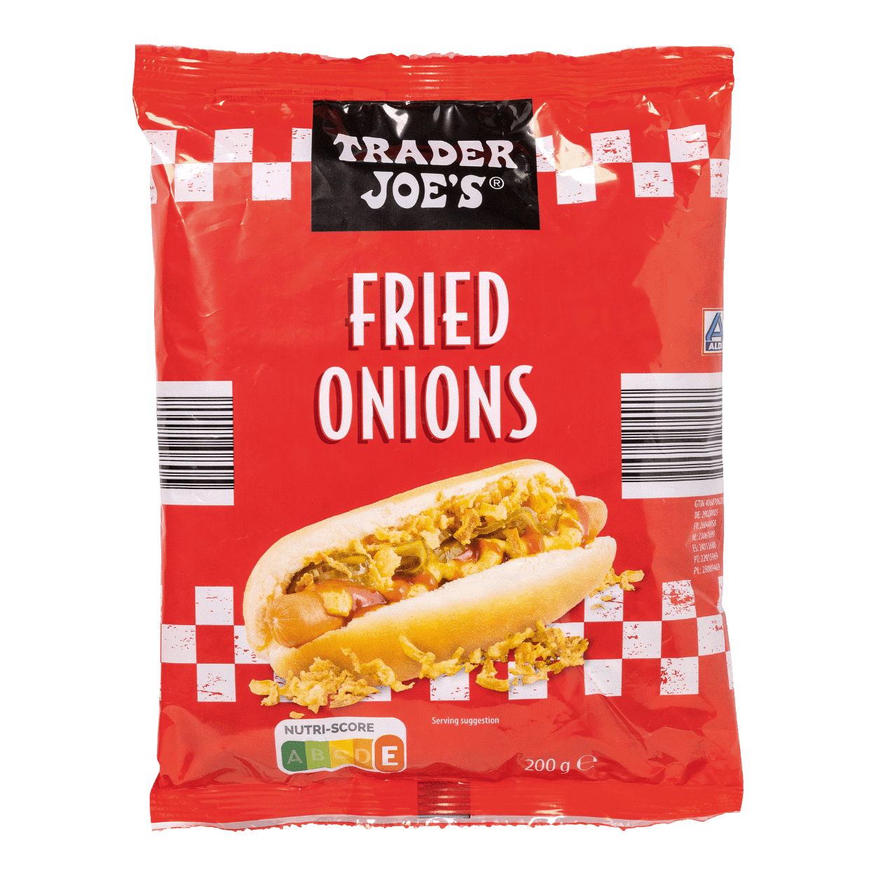Oignons frits TRADER JOE'S® bon marché chez ALDI