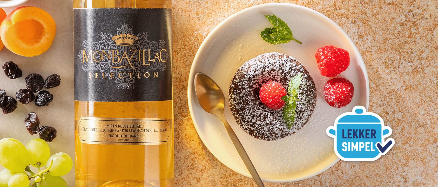 Moelleux met rode vruchten