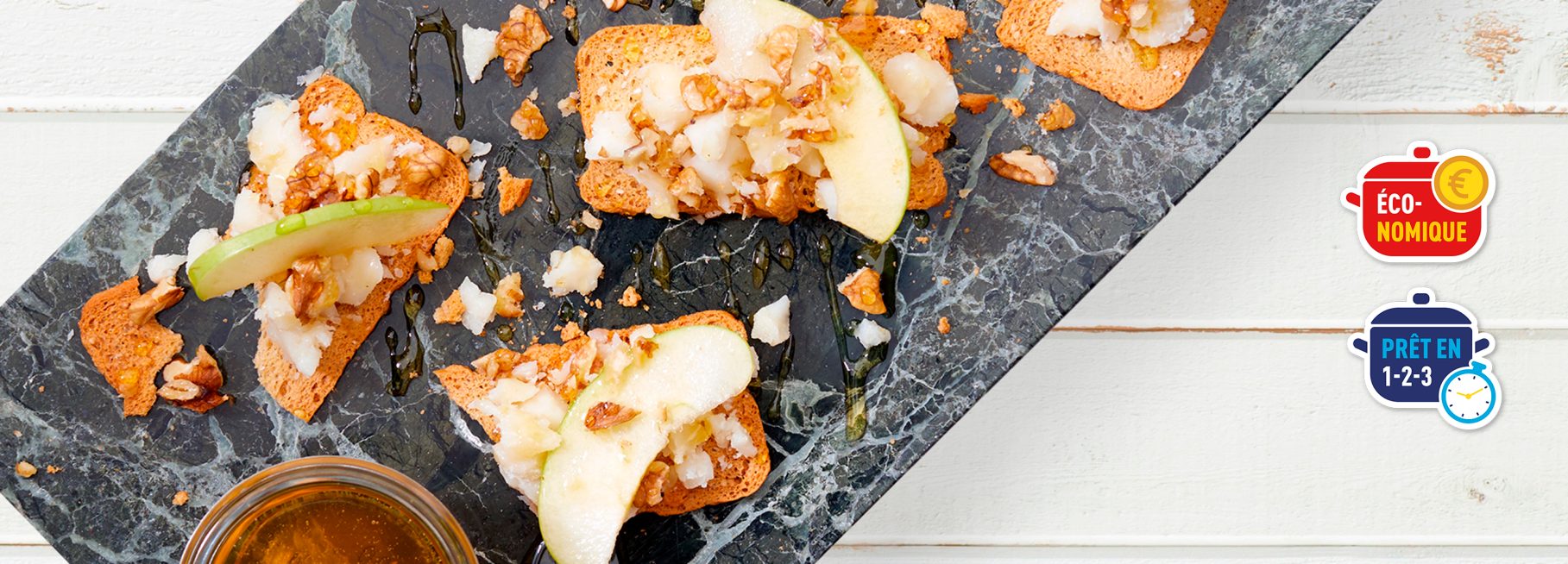 Toast au fromage de chèvre et au miel